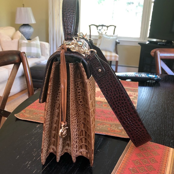 Brahmin | Bags | Brahmin Bag W Leopard Print Calf Hair | Poshmark